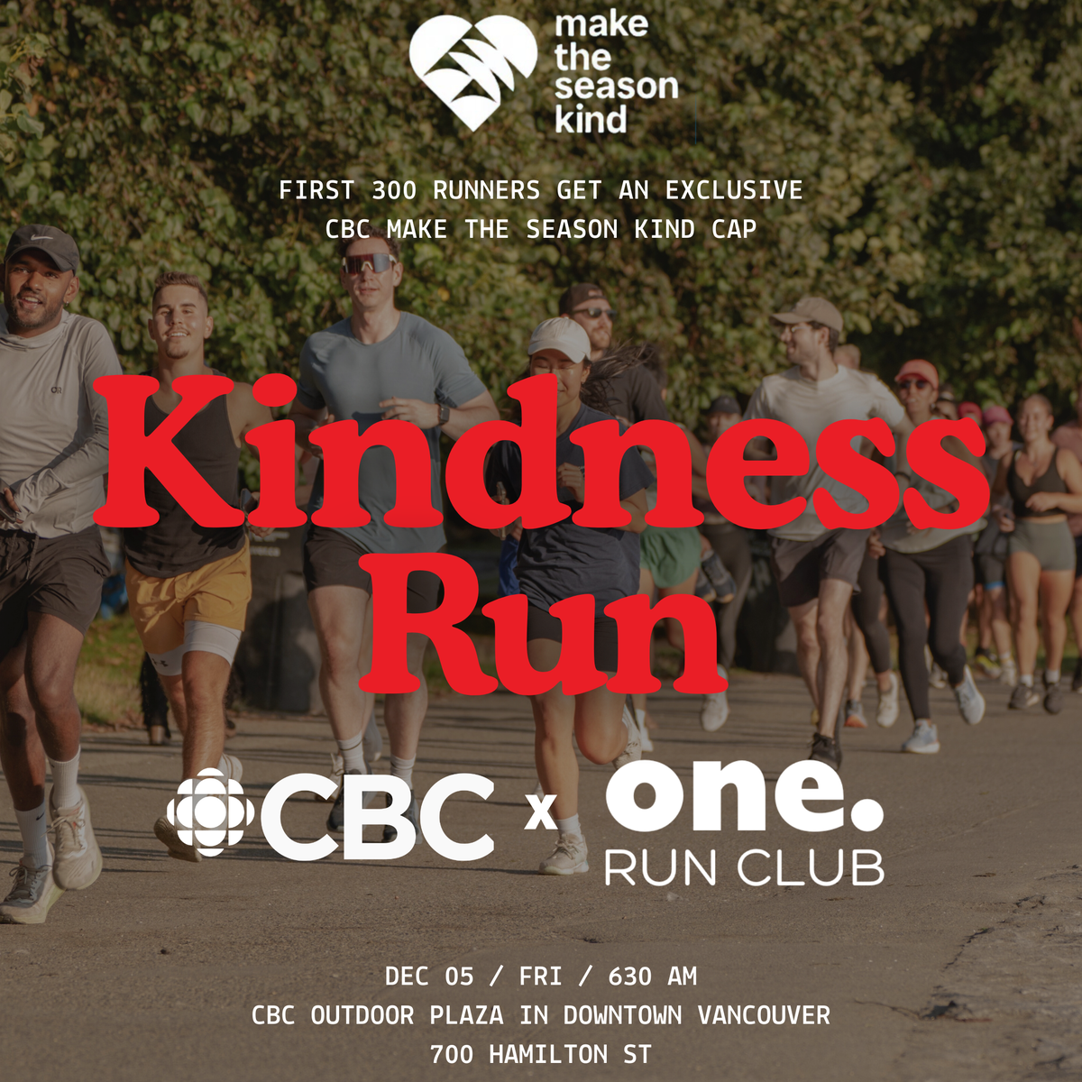 Kindness Run in Vancouver | CBC | Sports & Athletics | LampPost Social