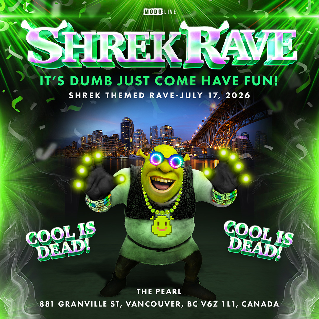 Shrek Rave | in Vancouver | Jul 18 | LampPost