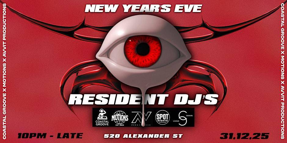 New Years Eve Party - Avvit X Coastal Groove X Motions in Vancouver ...